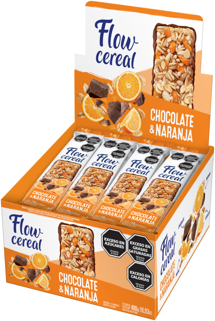 FLOW CEREAL CHOCOLATE & NARANJA SKU: 2033 – Georgalos Ecommerce